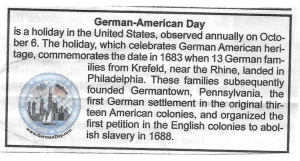German - American Day - St. Lucas Museum
