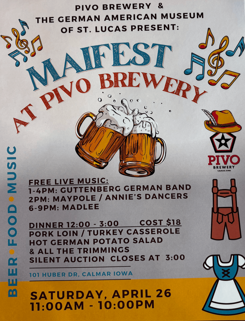 German Maifest Returns to Pivo Brewery in Calmar - St. Lucas Museum